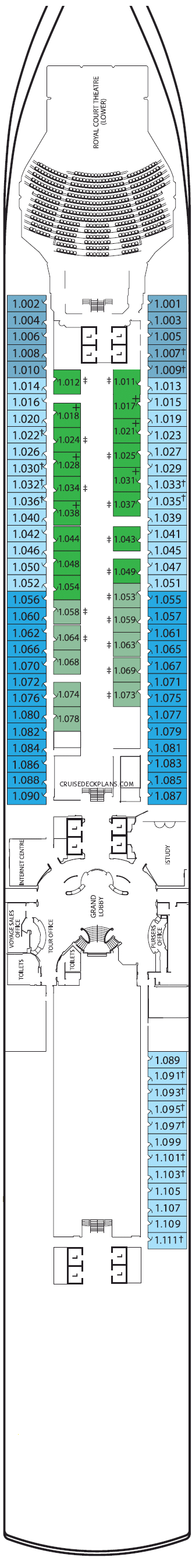 (1) Deck 1